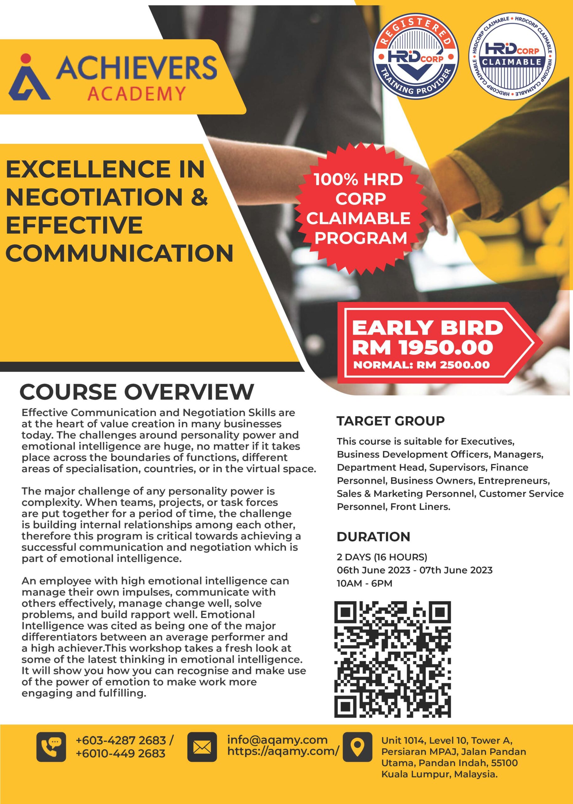Excellence In Negotiation & Effective Communication | AQA Malaysia